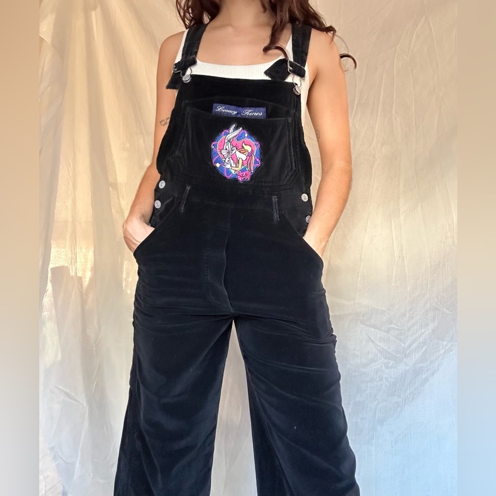 Space Jam Velvet Overalls - Gem